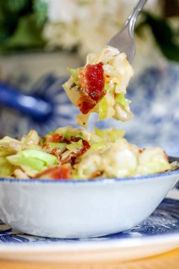 Southern Fried Cabbage with Bacon - JCP Eats