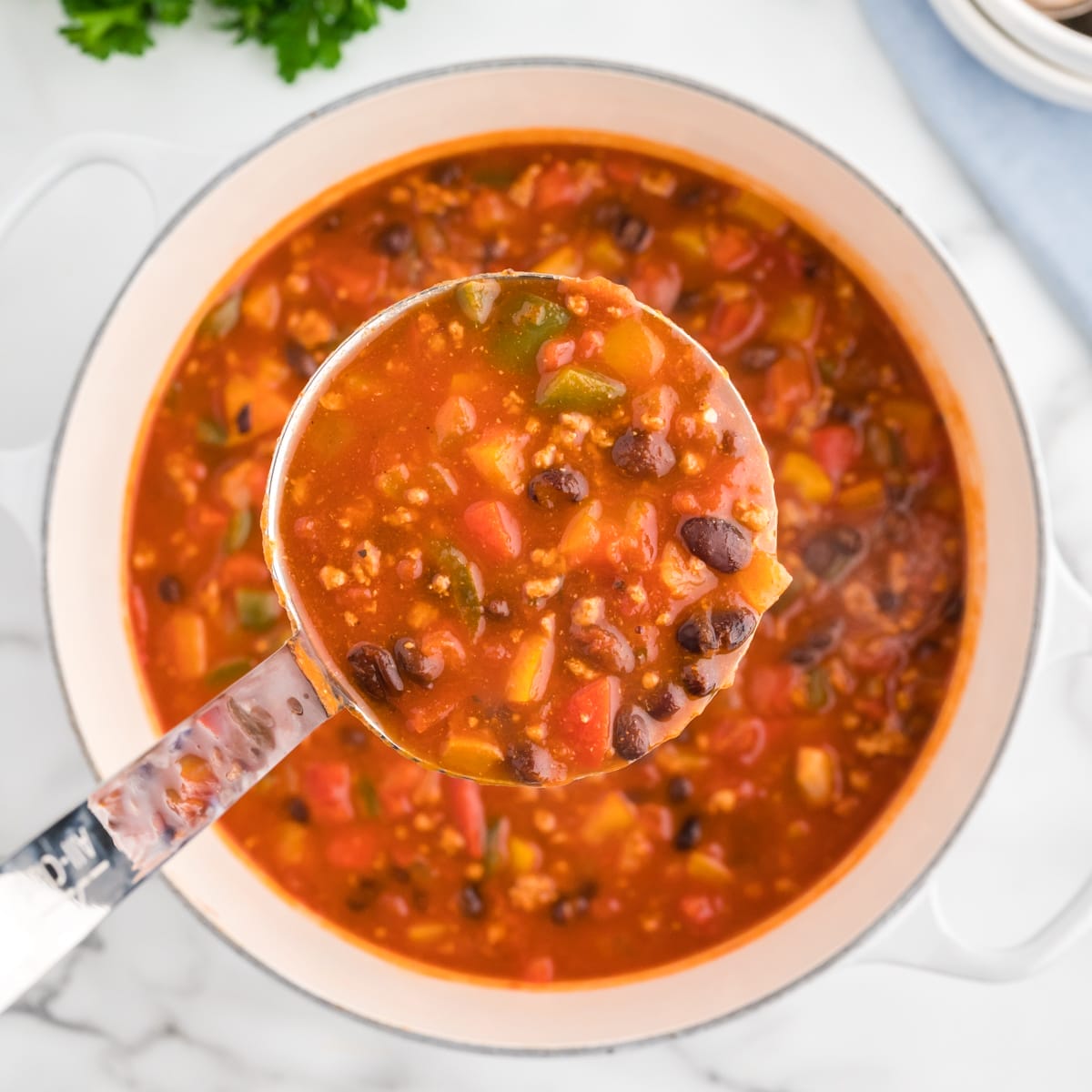 Turkey Bell Pepper Chili - JCP Eats