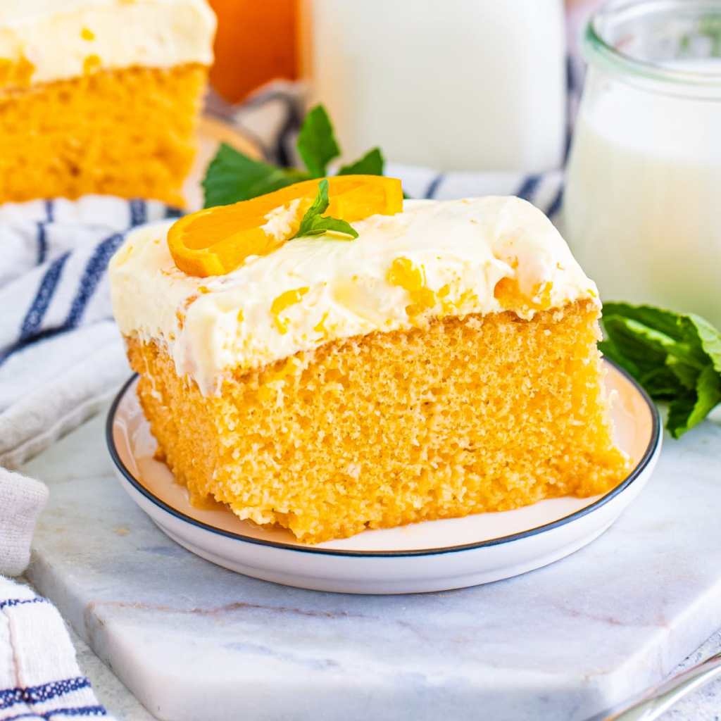 Orange Poke Cake - JCP Eats