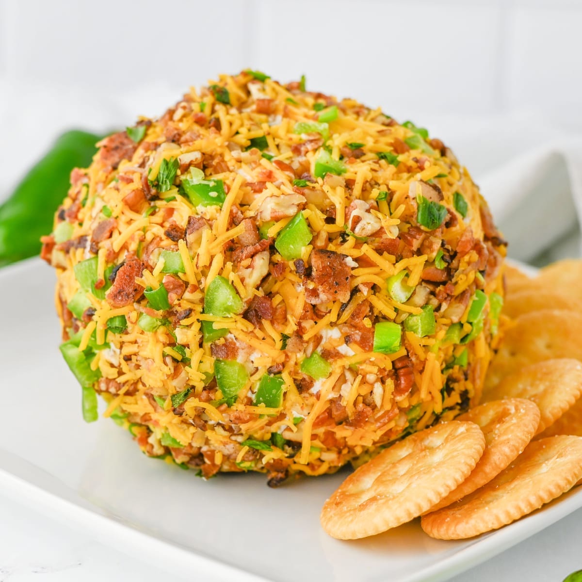 Jalapeno Popper Cheese Ball - JCP Eats