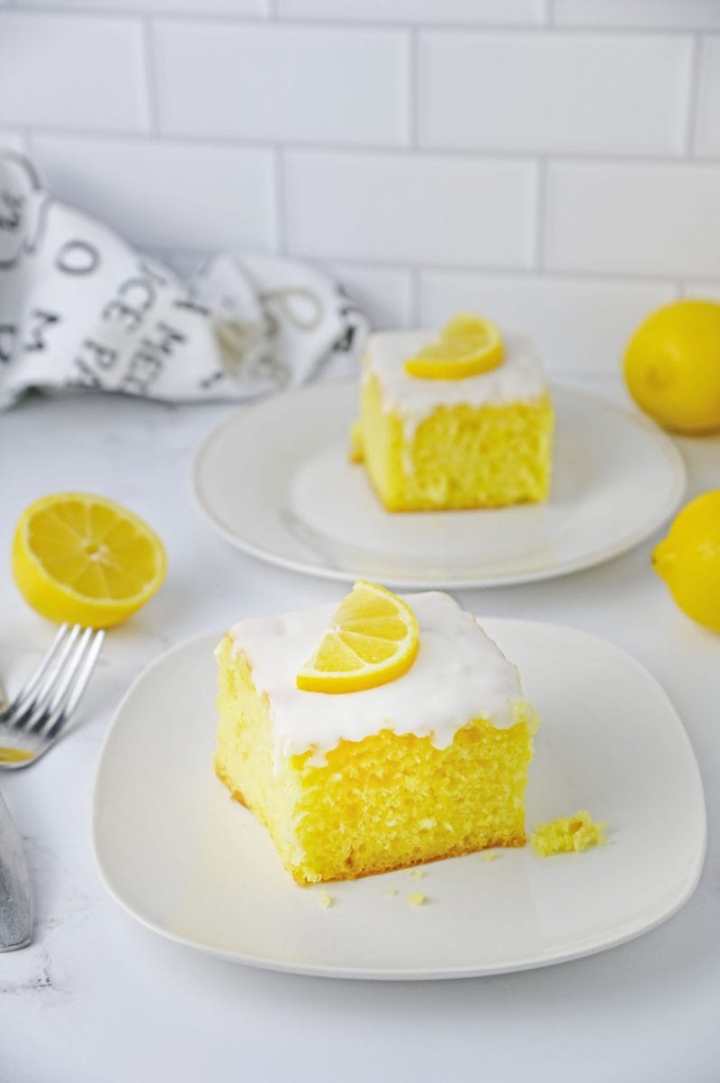 Lemon Jello Cake - JCP Eats